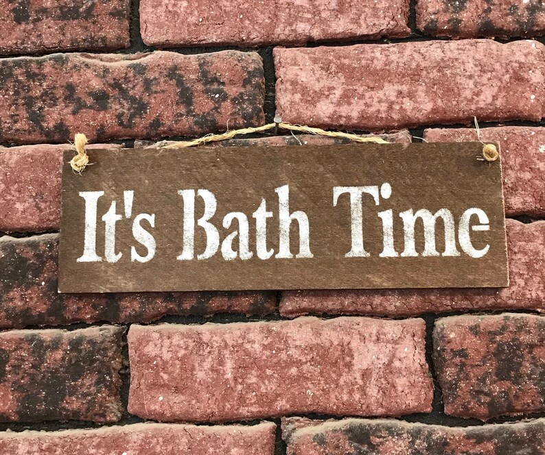 Bath Time Sign Bathroom Sign Bathroom Wall Decor - Etsy
