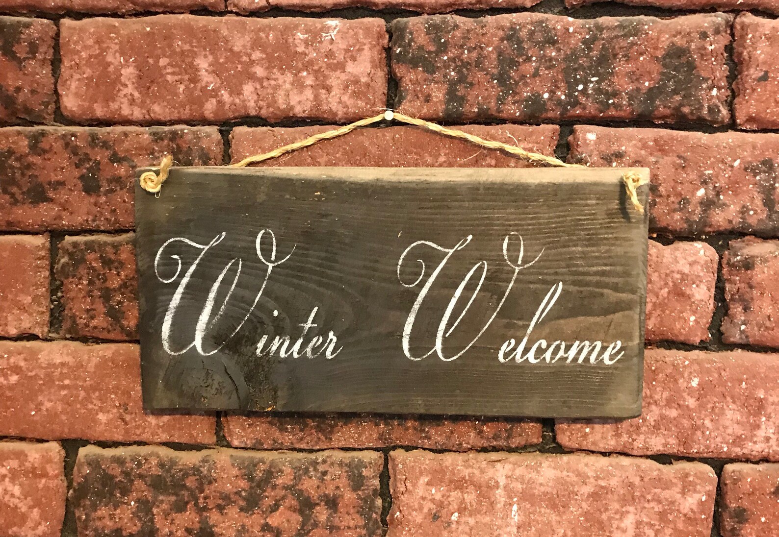 Winter Welcome Sign Winter Sign Welcome Wall Decor - Etsy