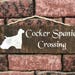 Cockerspaniel Art Cocker Spaniel Sign New Puppy Gift - Etsy