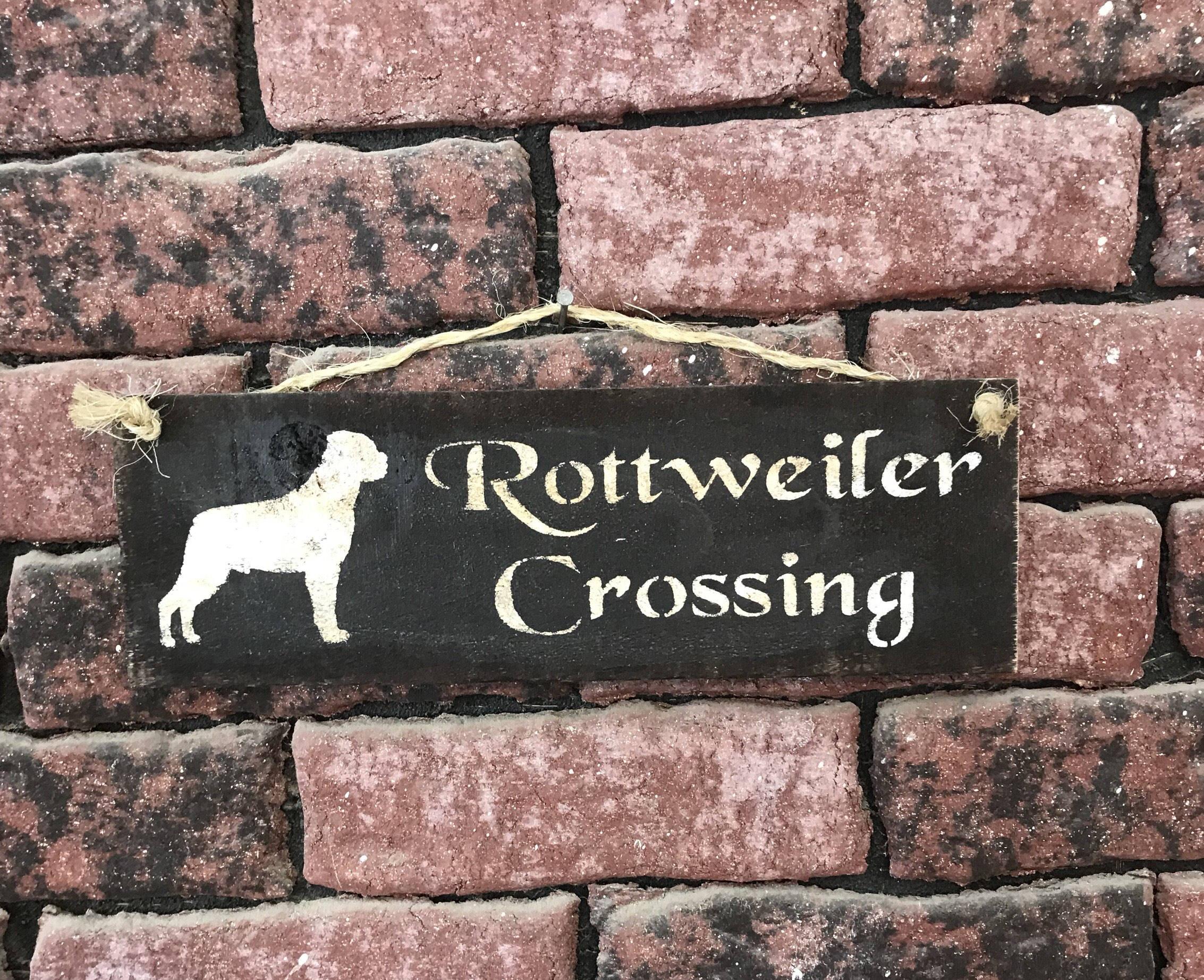 Rottweiler Sign Pallet Wood Sign Rottweiler Gift Rustic | Etsy