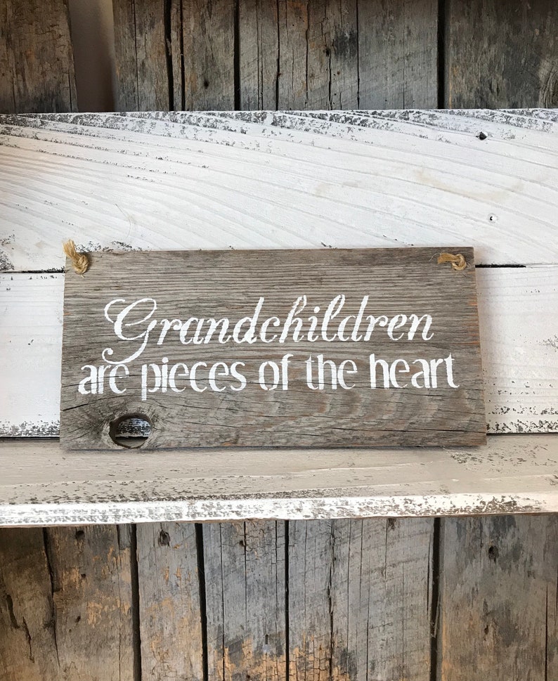 Grandchildren Sign Grandparent Gifts Grandchildren Wall - Etsy