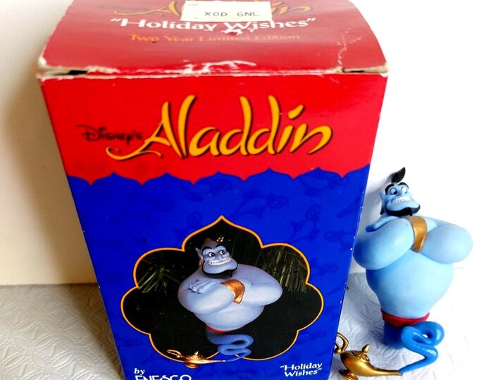 Disney Aladdin Genie and His Lamp Christmas Tree Holiday Wishes ...