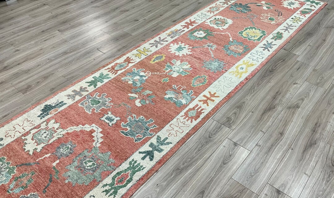 Wide Neutral Runner 4x16, Extra Long Runner, Red Hallway Runner ...