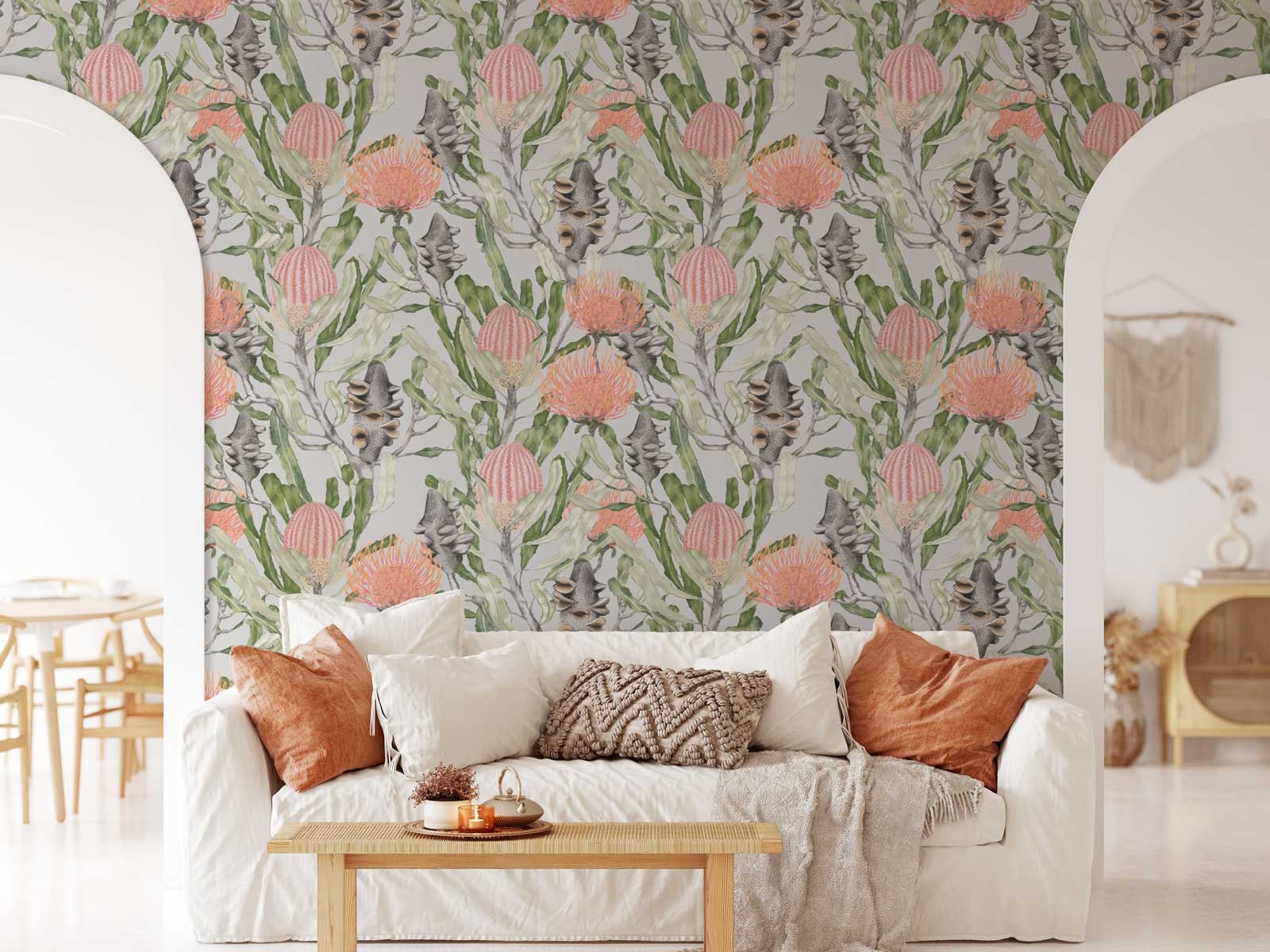 Australian Native Flora, Banksia, Grevillea Wallpaper • Botanical ...