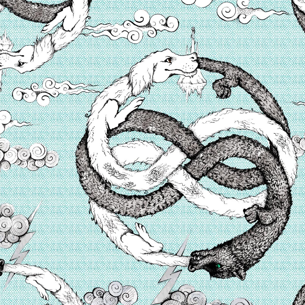 Neverending Story Wallpaper • Falkor Luck Dragon and Gmork Wolf Auryn ...