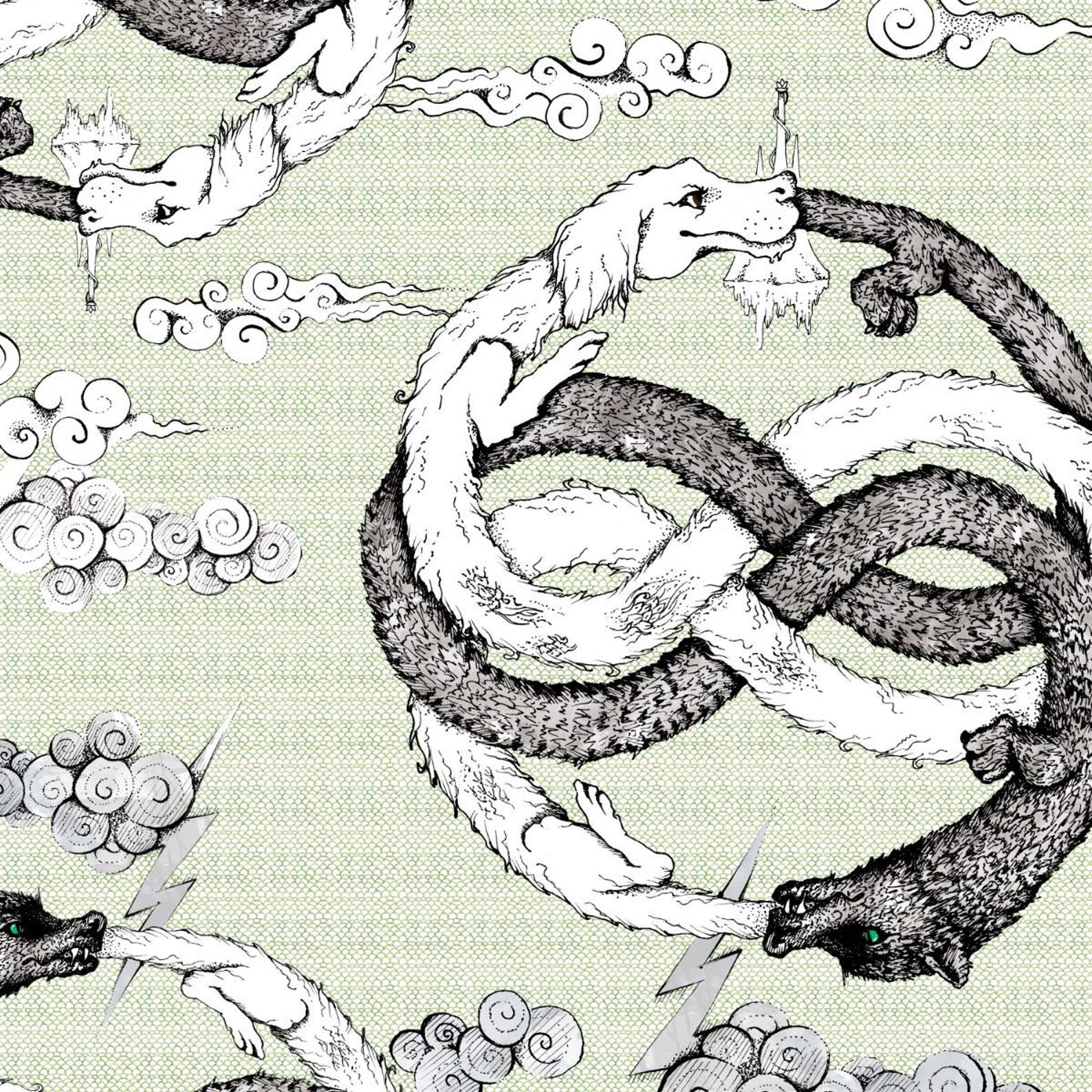 Neverending Story Wallpaper • Falkor Luck Dragon and Gmork Wolf Auryn ...