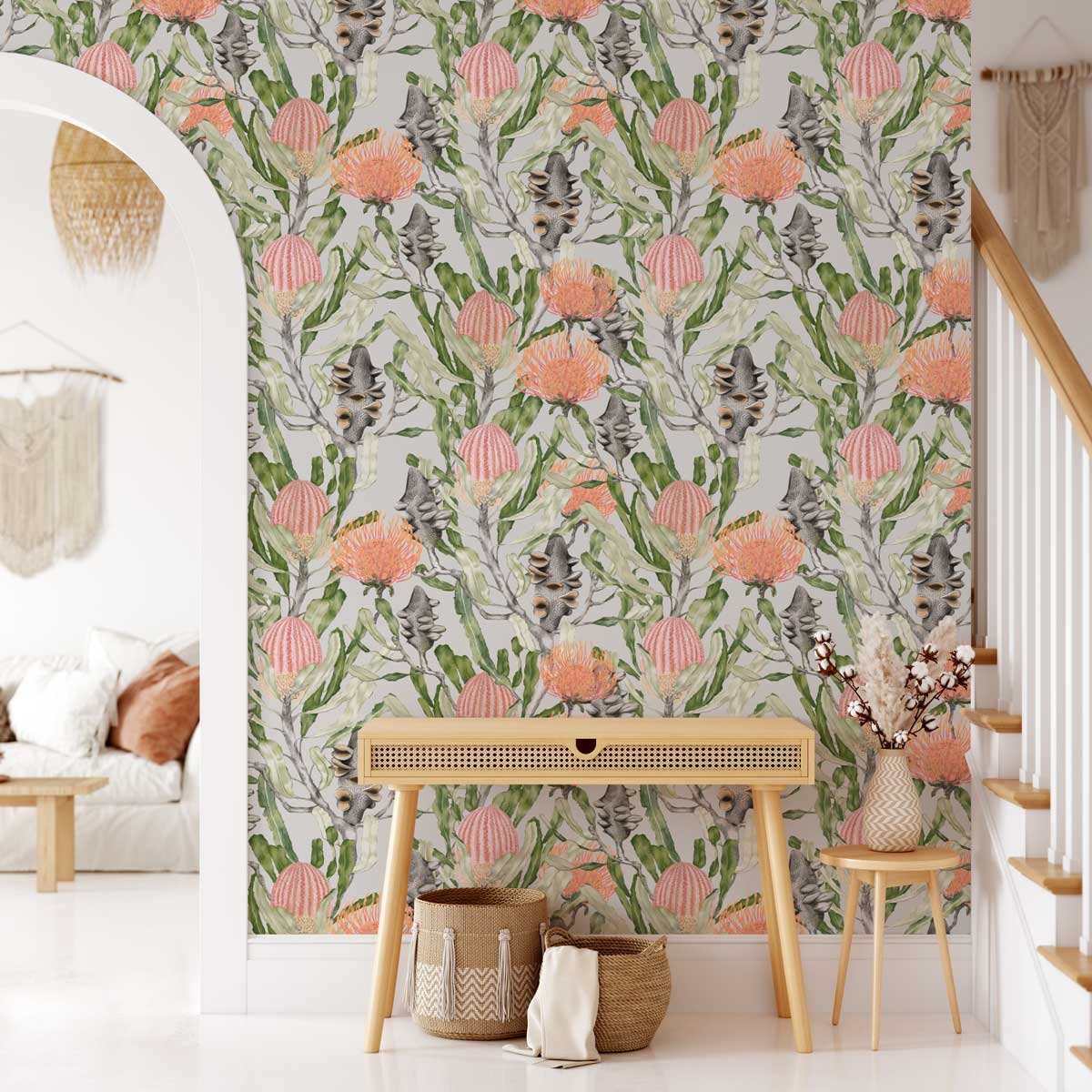 Australian Native Flora, Banksia, Grevillea Wallpaper • Botanical ...
