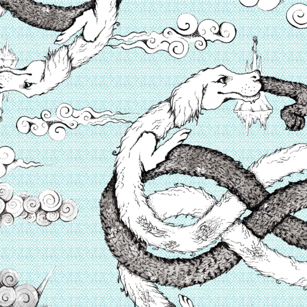 Neverending Story Wallpaper • Falkor Luck Dragon and Gmork Wolf Auryn ...