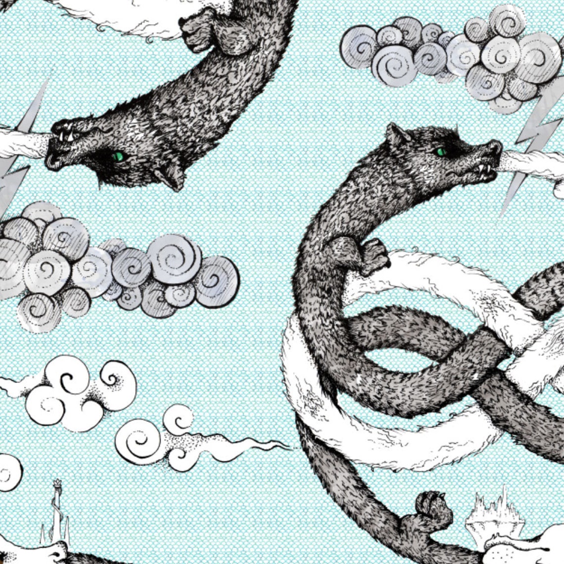 Neverending Story Wallpaper Falkor Luck Dragon and Gmork Wolf Auryn ...