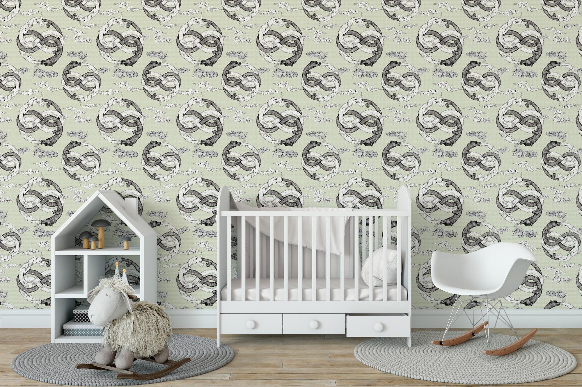 Neverending Story Wallpaper • Falkor Luck Dragon and Gmork Wolf Auryn ...
