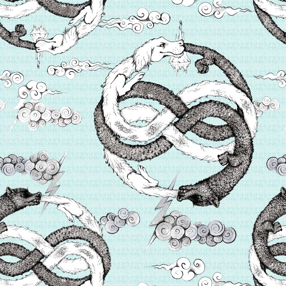 Neverending Story Wallpaper Falkor Luck Dragon and Gmork Wolf Auryn ...