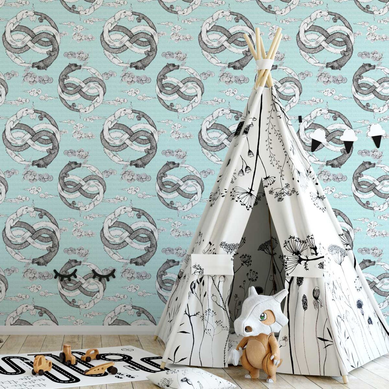 Neverending Story Wallpaper • Falkor Luck Dragon and Gmork Wolf Auryn ...