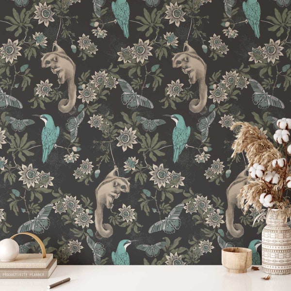Australian Native Flora, Banksia, Grevillea Wallpaper Botanical Floral ...