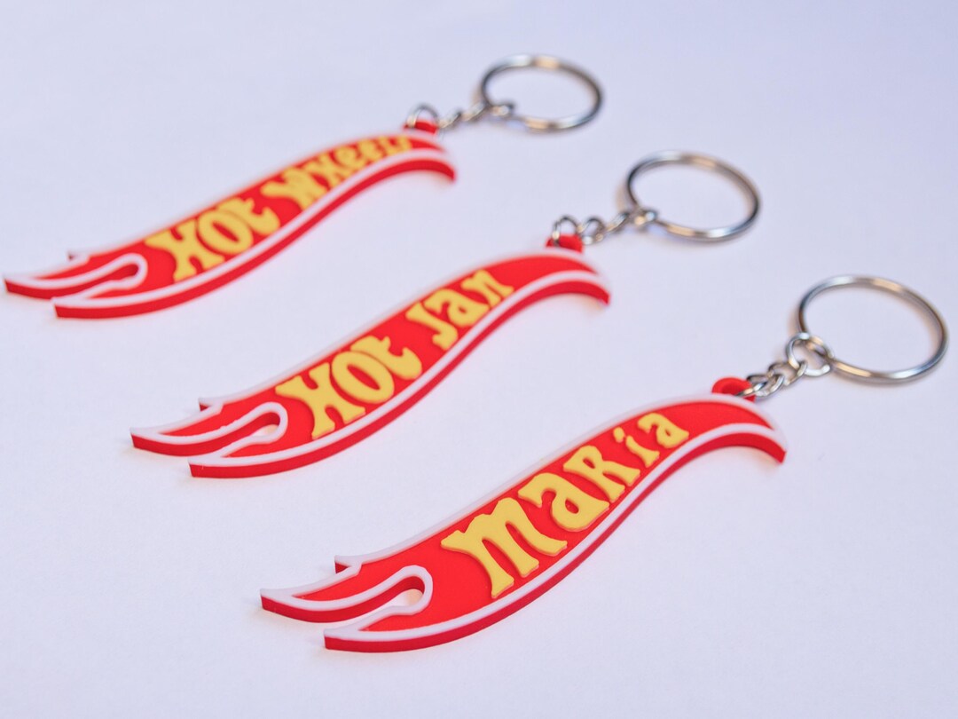 Personalized Hot Wheels Keychain - Etsy