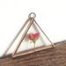 Glass Pressed Flower Frame Triangle Red Rose Bud Wall - Etsy