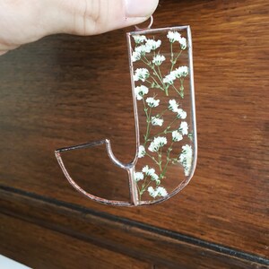 Personalised Stained Glass Pressed Flowers Initial Frame - Etsy UK