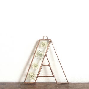 Personalised Stained Glass Pressed Flowers Initial Frame - Etsy