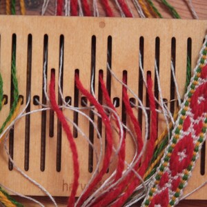 Saami Baltic Weaving Kit, Double Slotted Heddle Loom,traditional Sami ...