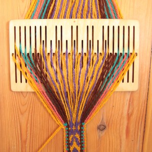 Double Slotted Rigid Heddle, 9 Pattern Strings,loom, Backstrap Rigid ...