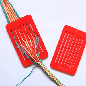 Recycled Plastic Weaving Loom- Heddle, Backstrap Weaving, Narrow Bands ...