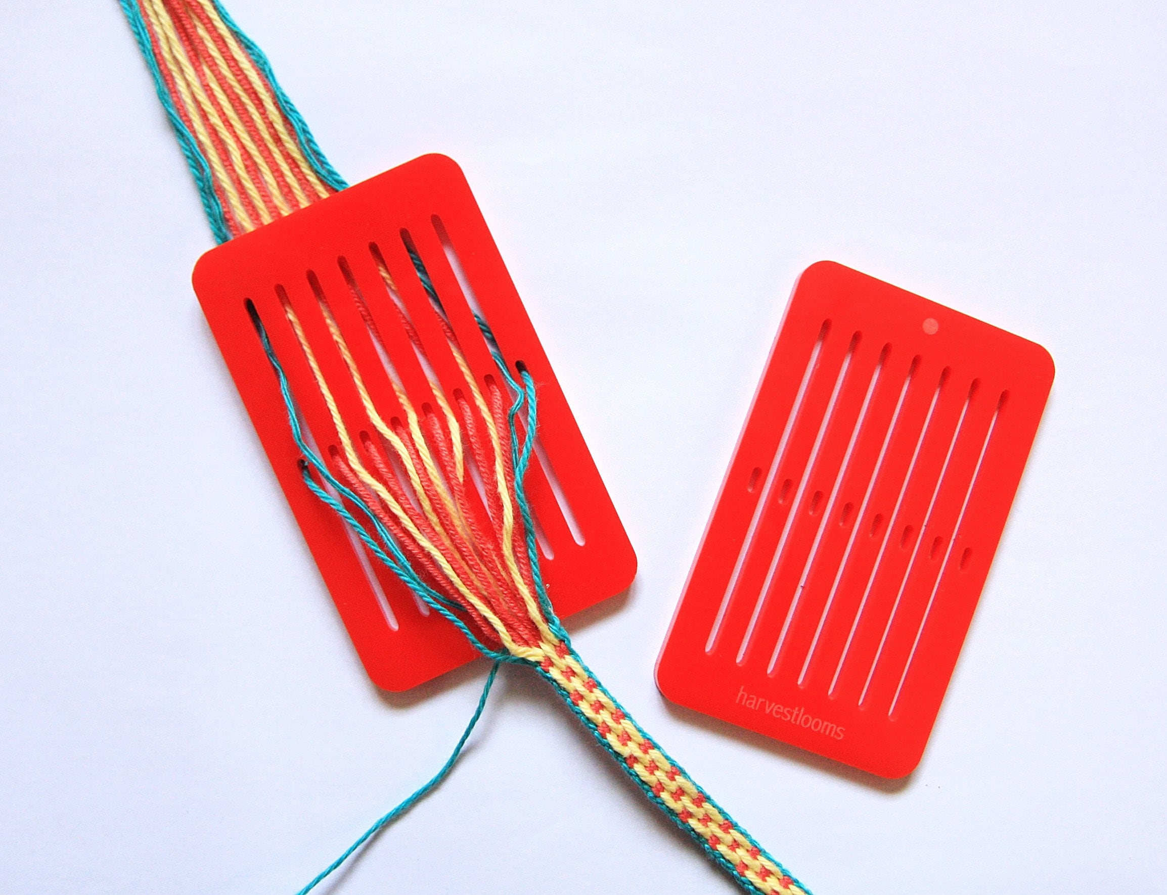 Recycled Plastic Weaving Loom- Heddle, Backstrap Weaving, Narrow Bands ...