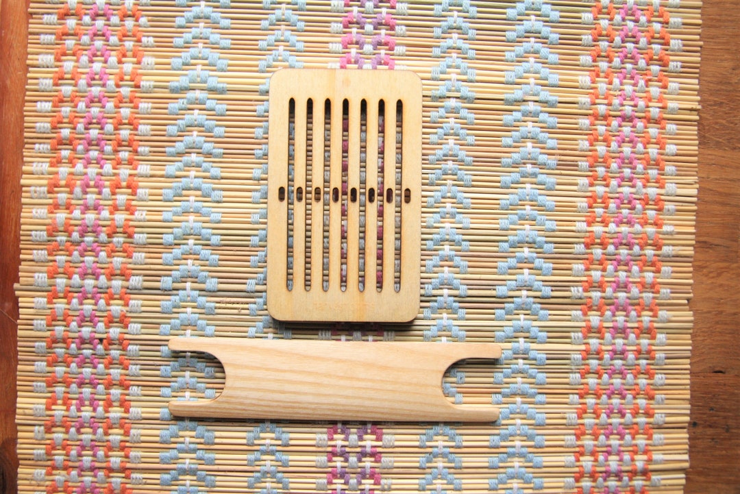 8 Dpi Small Rigid Heddle Loom With Shuttle, Backstrap Weaving ...