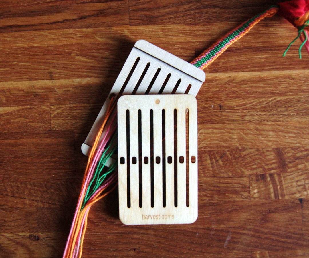 Mini Pocket Rigid Heddle Loom- Band Weaving, Back Strap Weaving, Tape ...