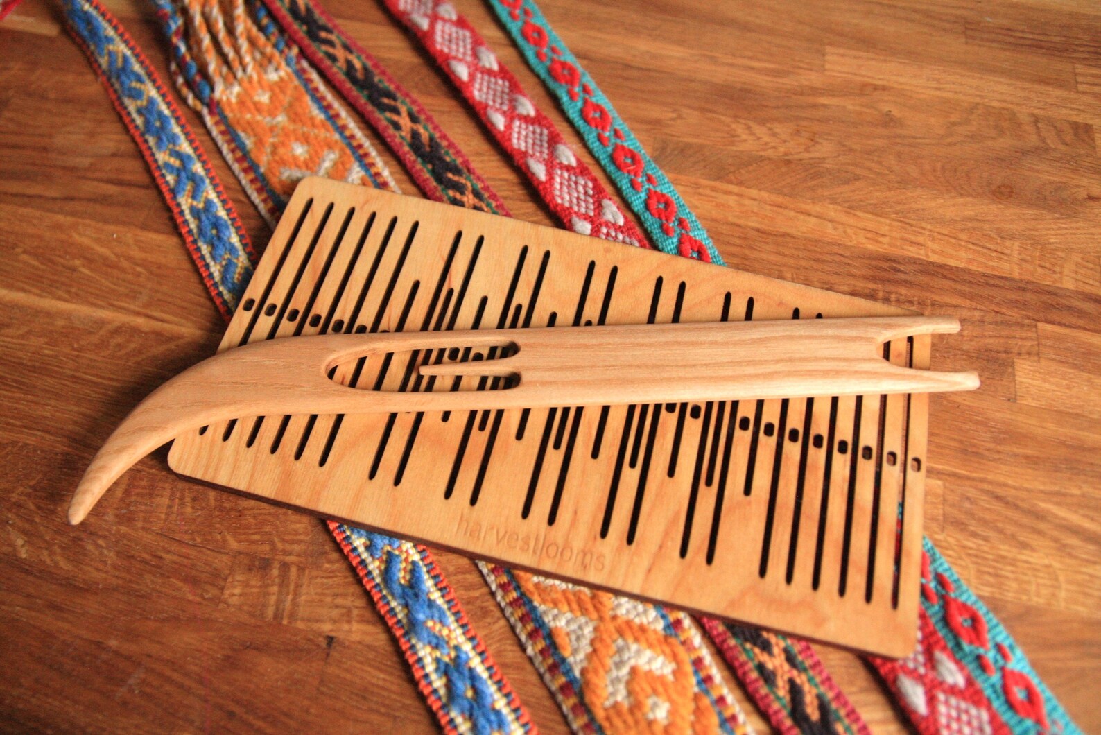 Double Slotted Rigid Heddle, 11 Pattern Strings,loom, Backstrap,sami ...