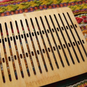8 Dpi Double Holed Small Rigid Heddle, Saami Weaving, Backstrap Weaving ...