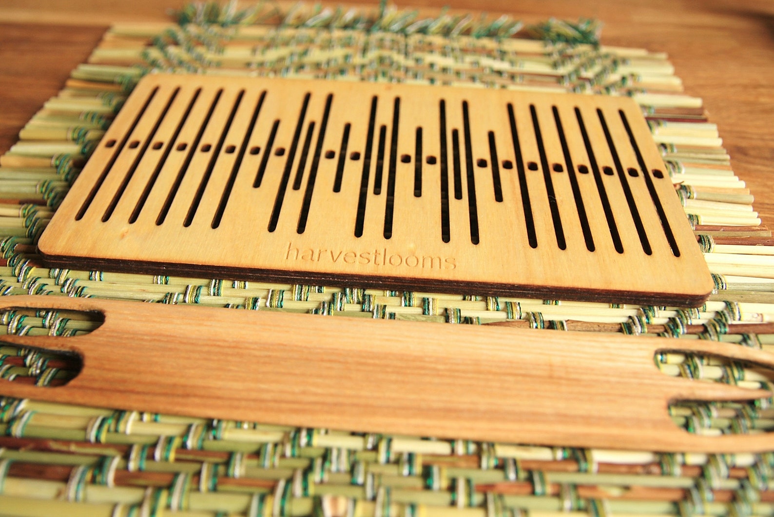Double Slotted Rigid Heddle, 7 Pattern Strings,loom, Backstrap Rigid ...