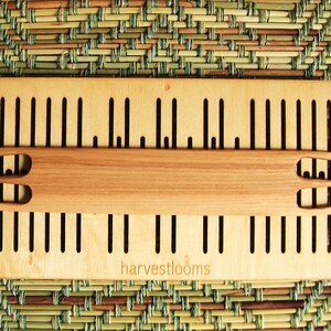 Double Slotted Rigid Heddle, 7 Pattern Strings,loom, Backstrap Rigid ...
