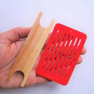 Recycled Plastic Weaving Loom- Heddle, Backstrap Weaving, Narrow Bands ...