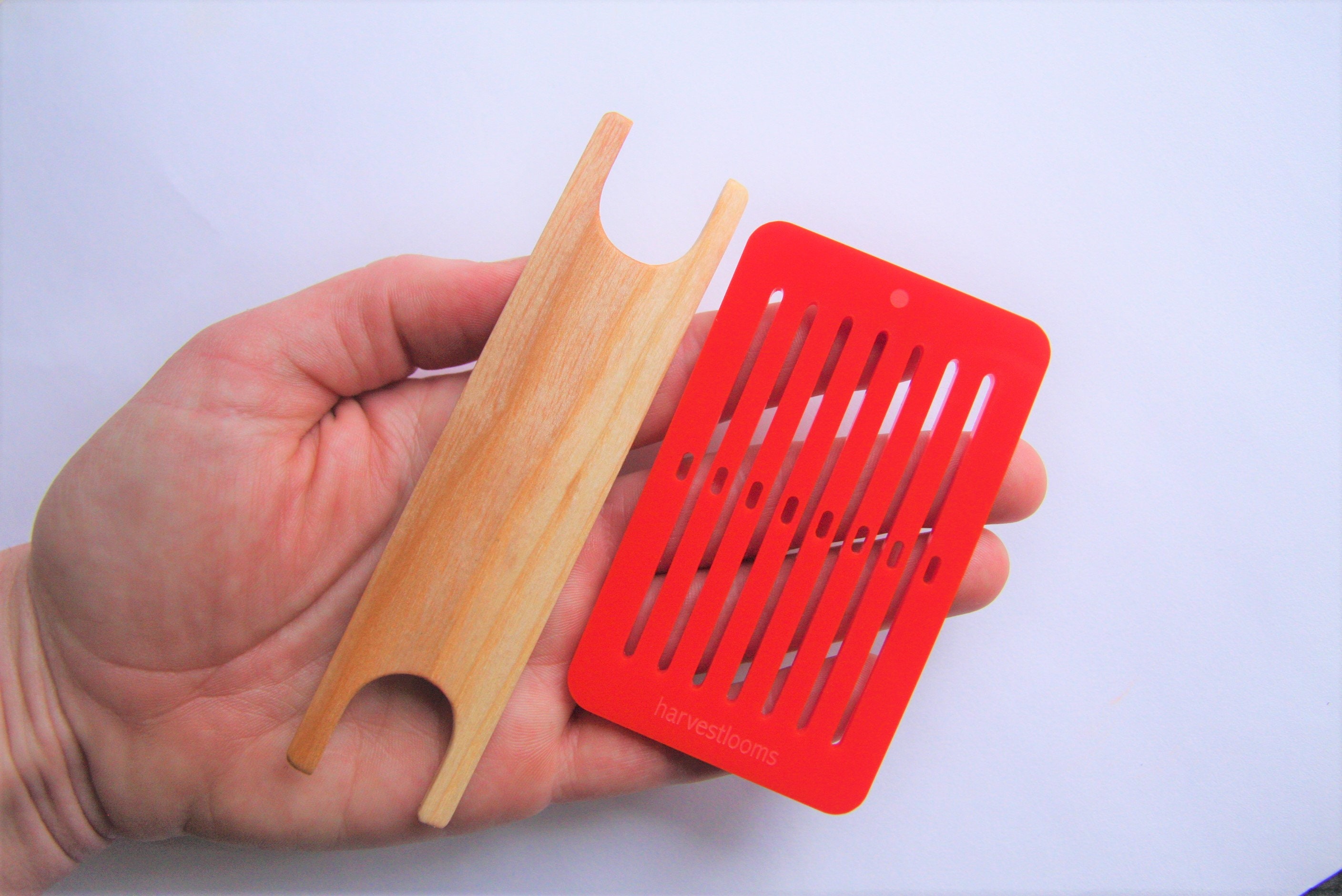 Recycled Plastic Weaving Loom- Heddle, Backstrap Weaving, Narrow Bands ...