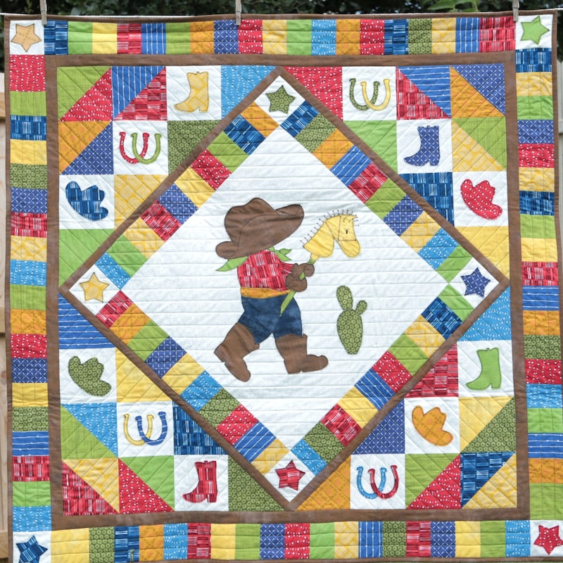 Baby Quilt Boy Cowboy - Etsy