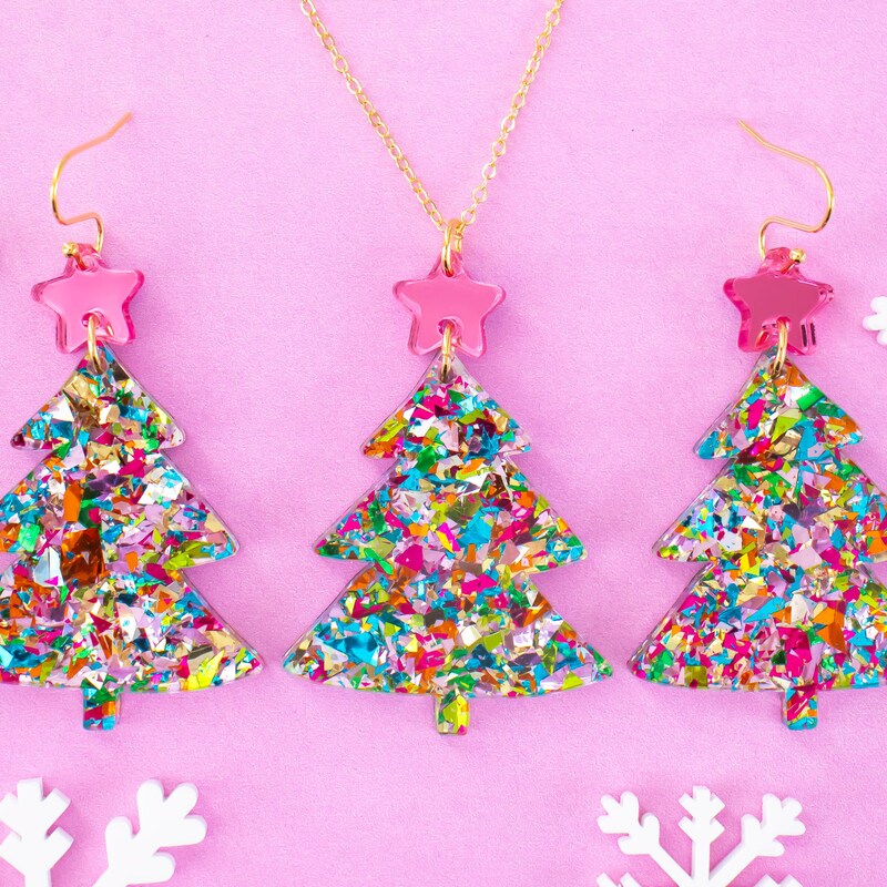 Christmas Necklace - Etsy