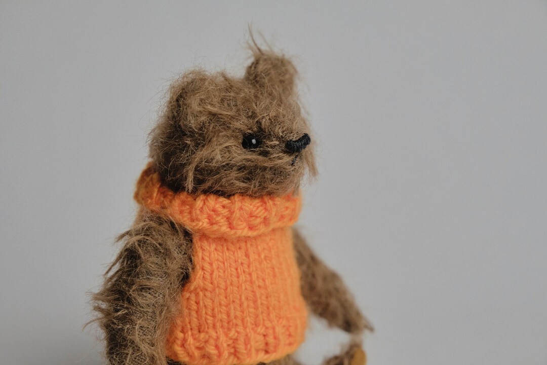 Teddy Bear HERMAN, Ooak Collectors Artist Bear Made From Mohair, Fully ...