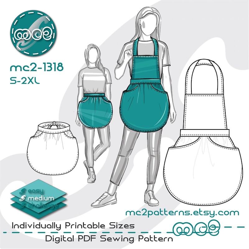 Gathering Apron Pattern - Etsy