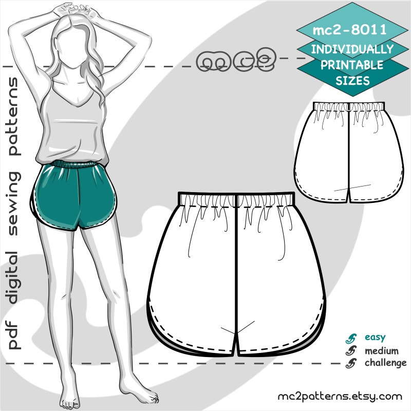 Pajama Shorts - Etsy