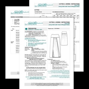 UK 6-20/ US 2-16/ Jersey Maxi Skirt Yoke Wrap/ Digital Sewing Pdf-pattern for Women mc2patterns ...