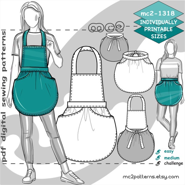 Gathering Apron Pattern - Etsy