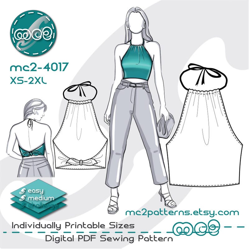Tie Back Halter Top - Etsy