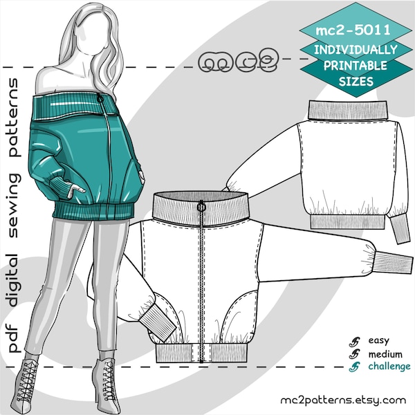 Varsity Jacket Pattern - Etsy