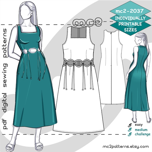 Sun Dress Sewing Pattern Uk - Etsy
