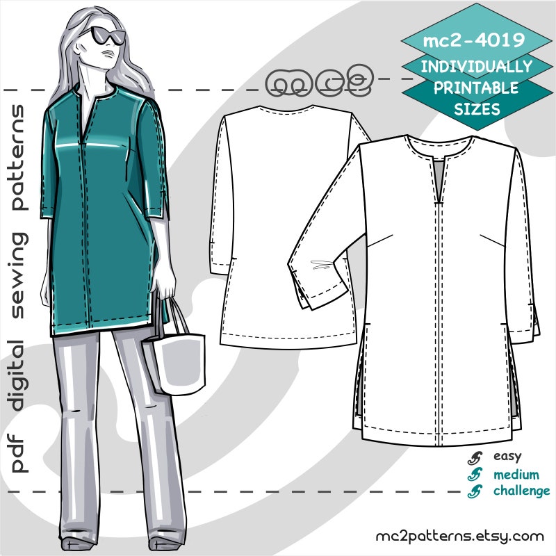 Linen Tunic Pattern - Etsy