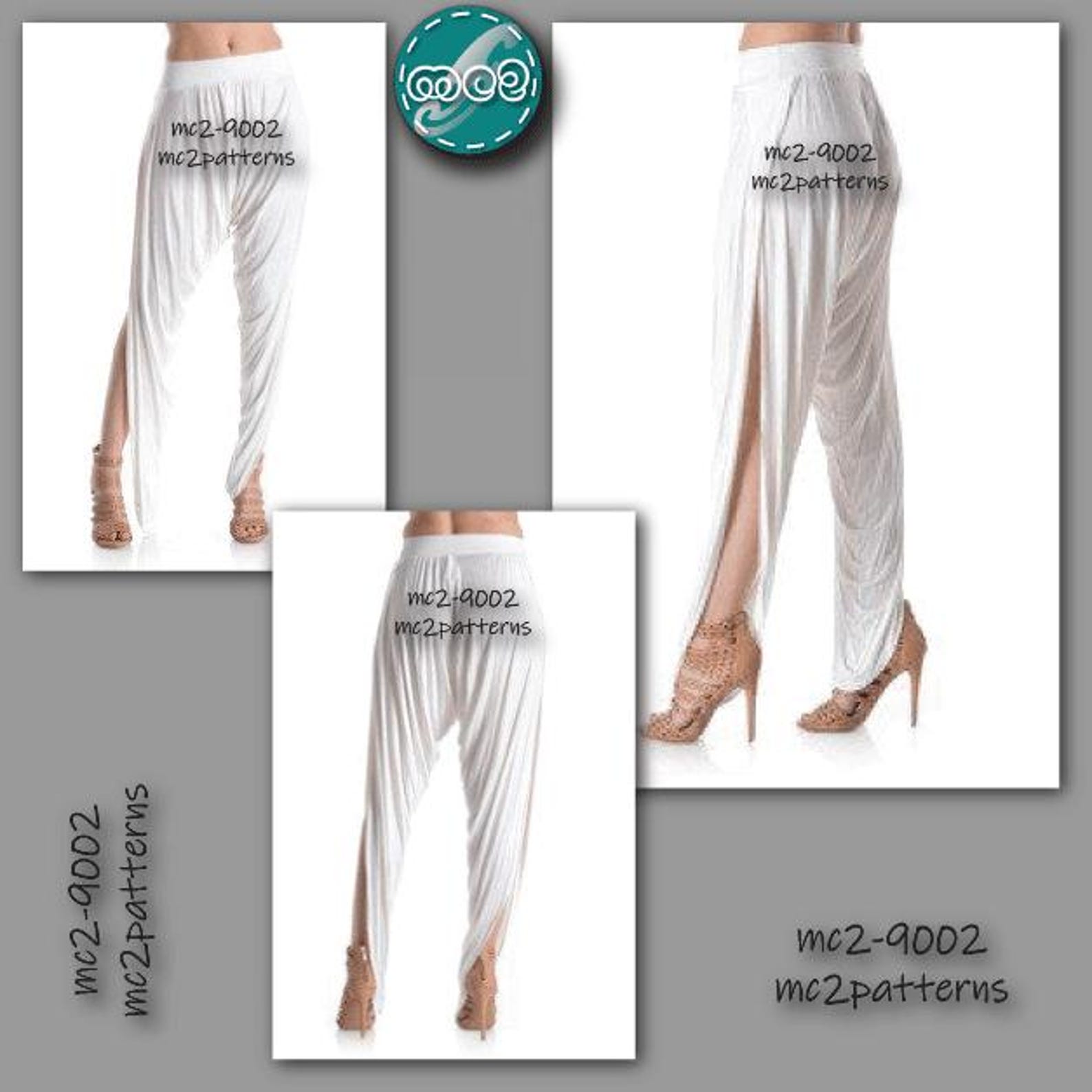 Side-wrap Harem Dhoti Salwar Pants Sewing Pattern: Pull-on (digital PDF ...