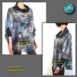 Circle Cape/poncho Sewing Pattern: Cowl-neck High-cuff (digital PDF ...