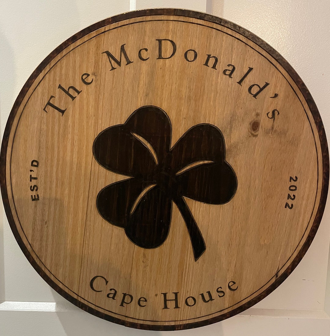 Any Logo or Design | Custom Wood Sign | Personalized Wood Sign | Round ...