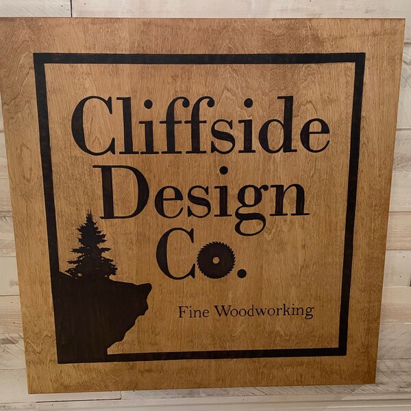 Square Wood Sign - Etsy
