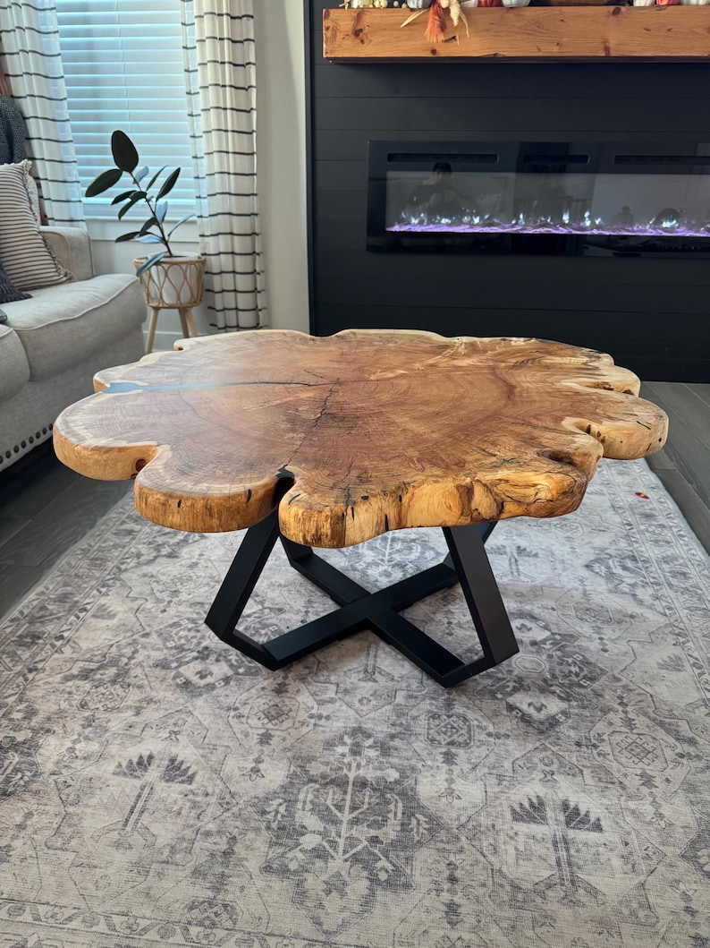 Custom Live Edge Table | Handmade Solid Wood Dining, Coffee, or Console ...