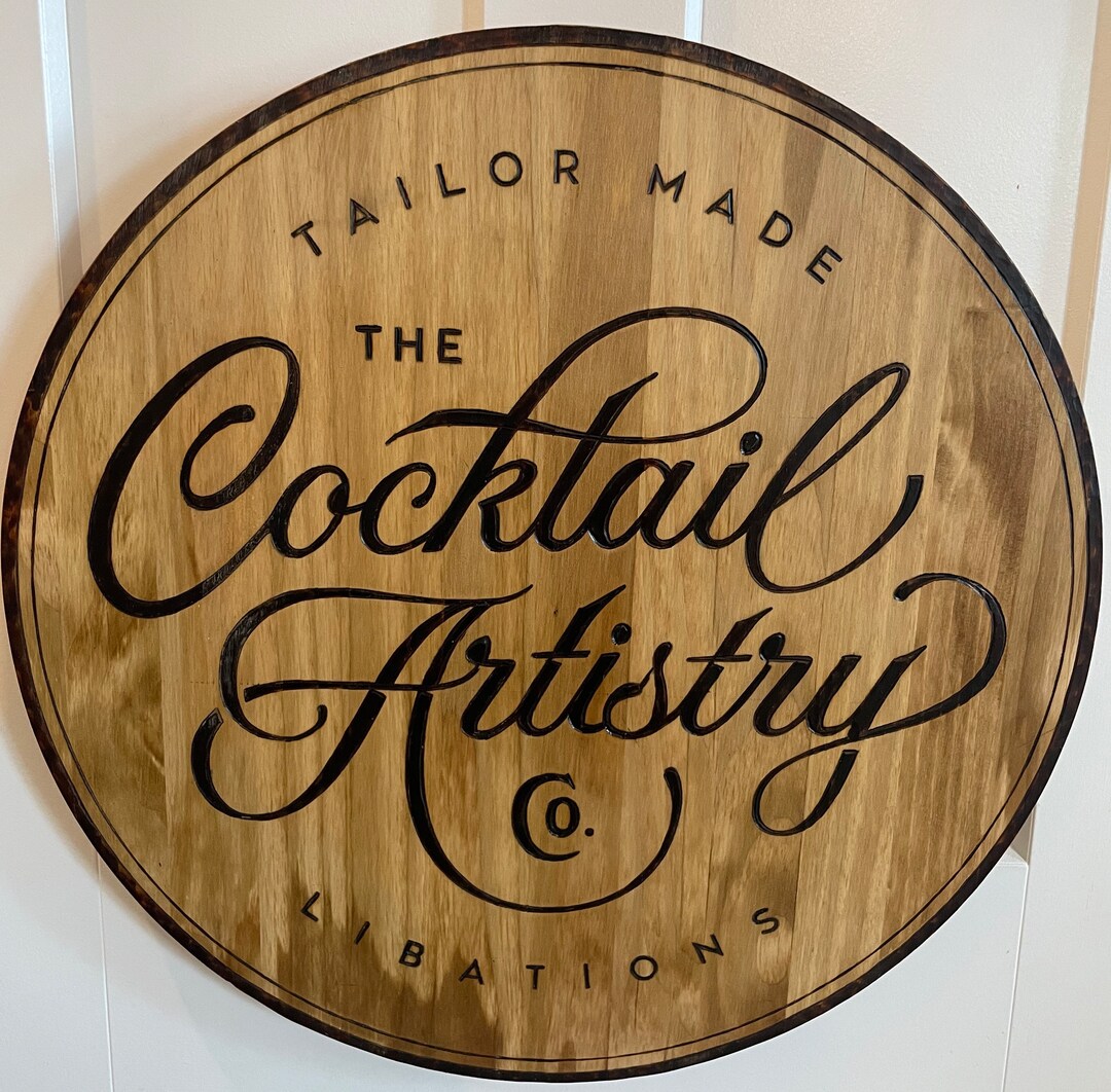 Any Logo or Design Custom Wood Sign Personalized Wood Sign Round Sign ...